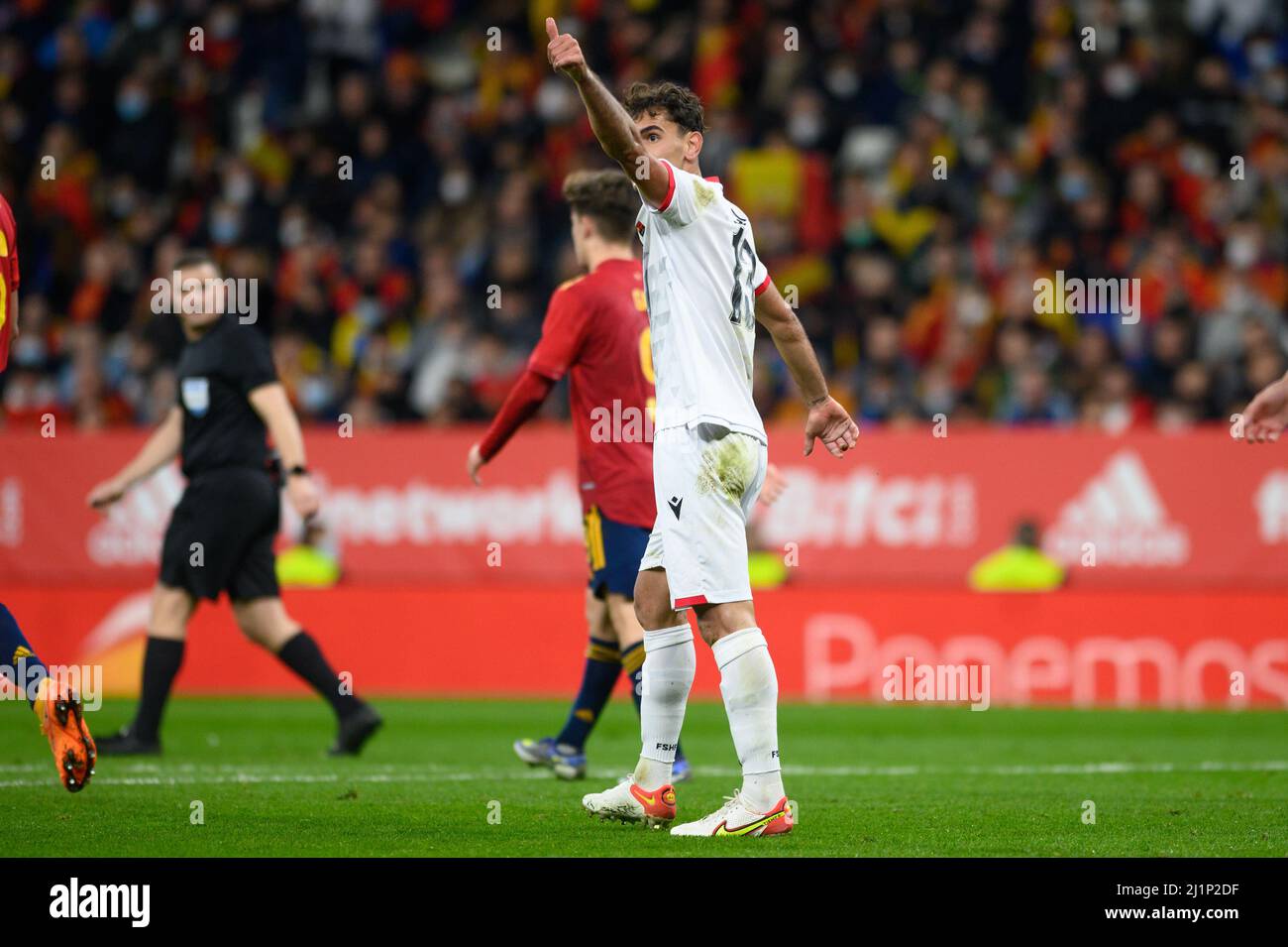 Enea Mihaj of Albania during the International Friendly match between ...