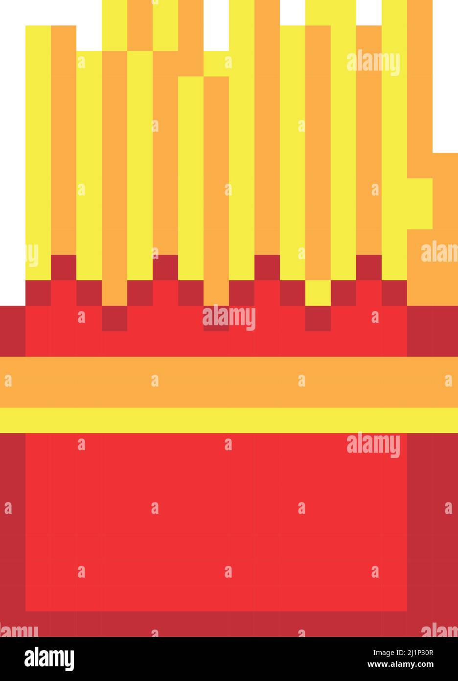 French fries pixel art fast hi-res stock photography and images - Alamy