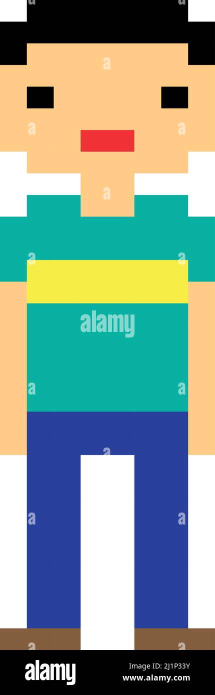 The 8 bit guy Stock Vector Images - Alamy
