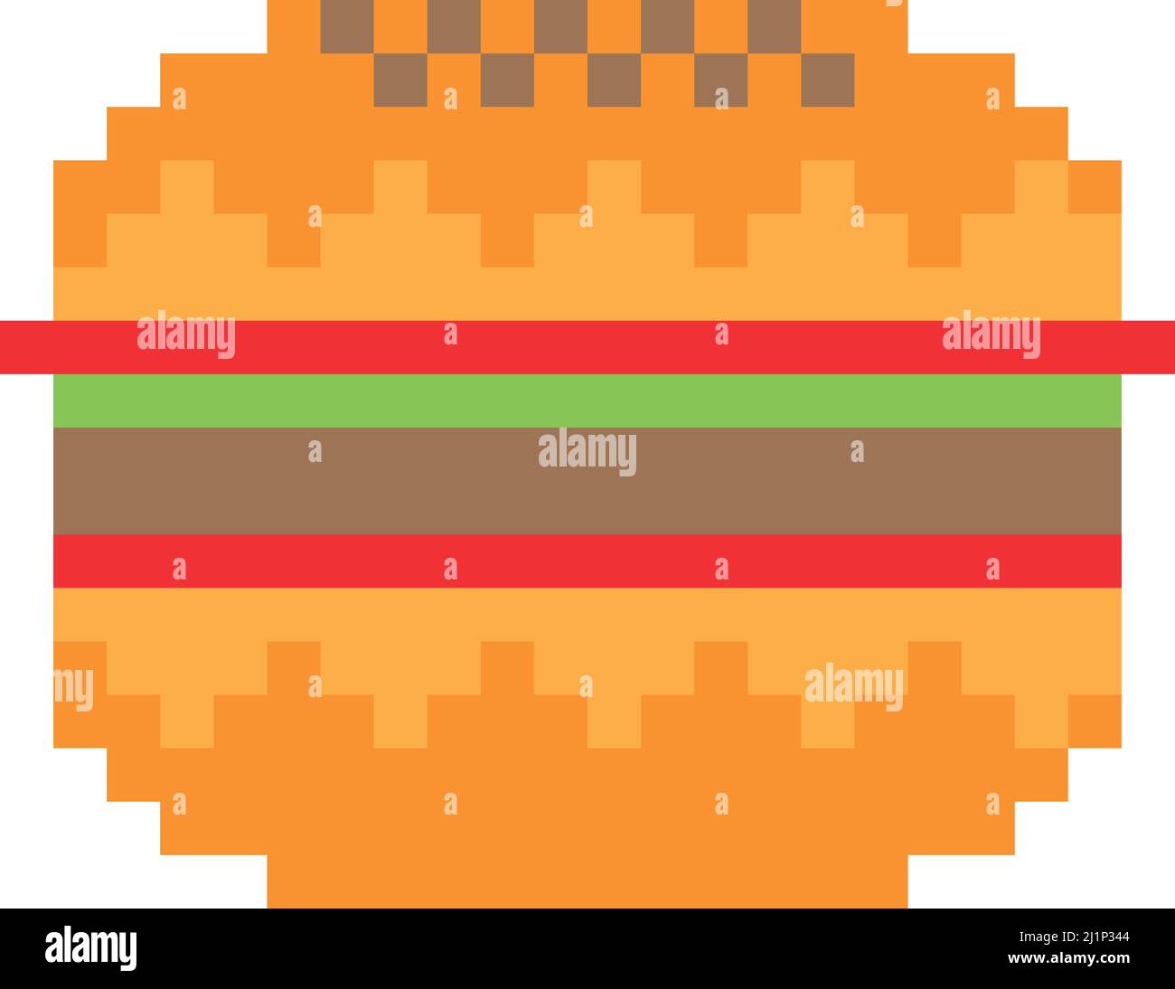 Burger pixel art Stock Vector Images - Alamy