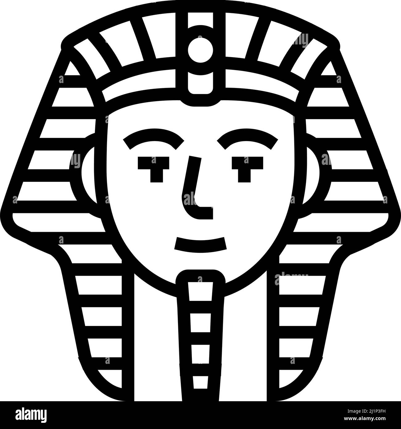 pharaoh egypt line icon vector illustration Stock Vector Image & Art ...
