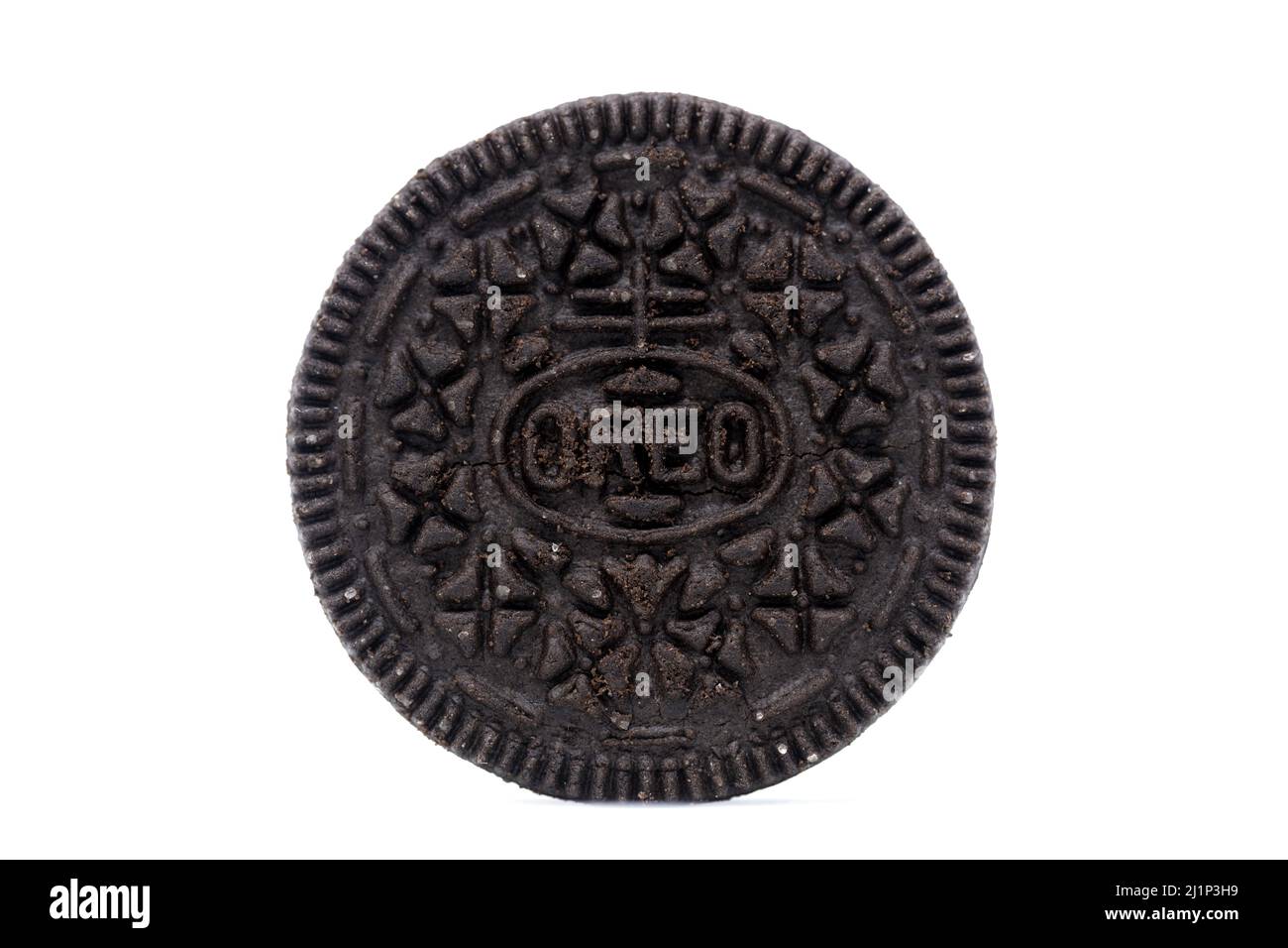 Oreo cookie on a white background Stock Photo - Alamy
