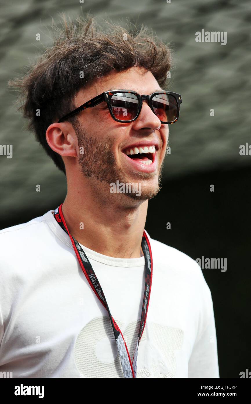 Jeddah, Saudi Arabia. 27th Mar, 2022. Pierre Gasly (FRA) AlphaTauri ...