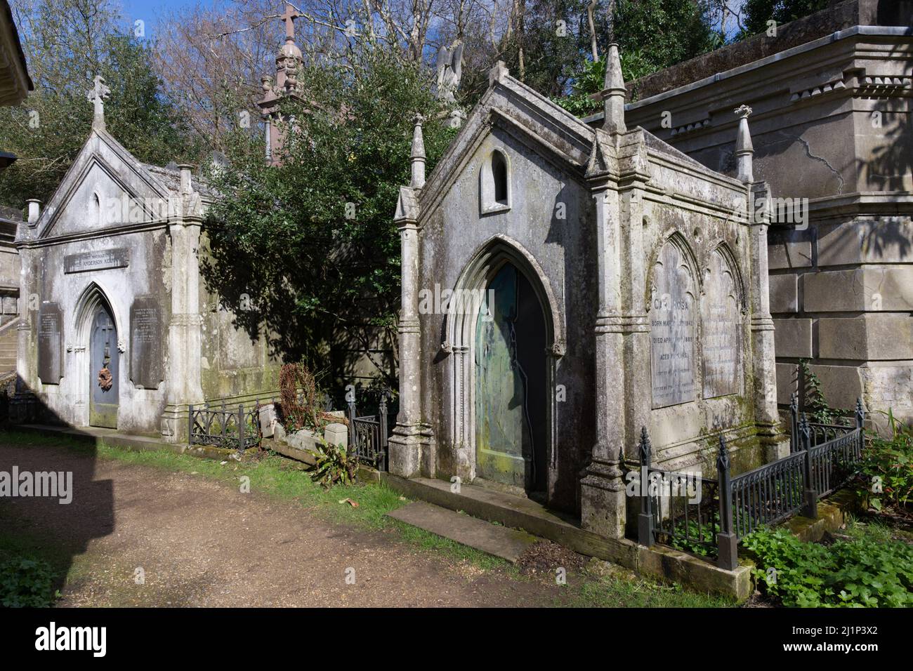 Highgate cemetery, London Stock Photo - Alamy