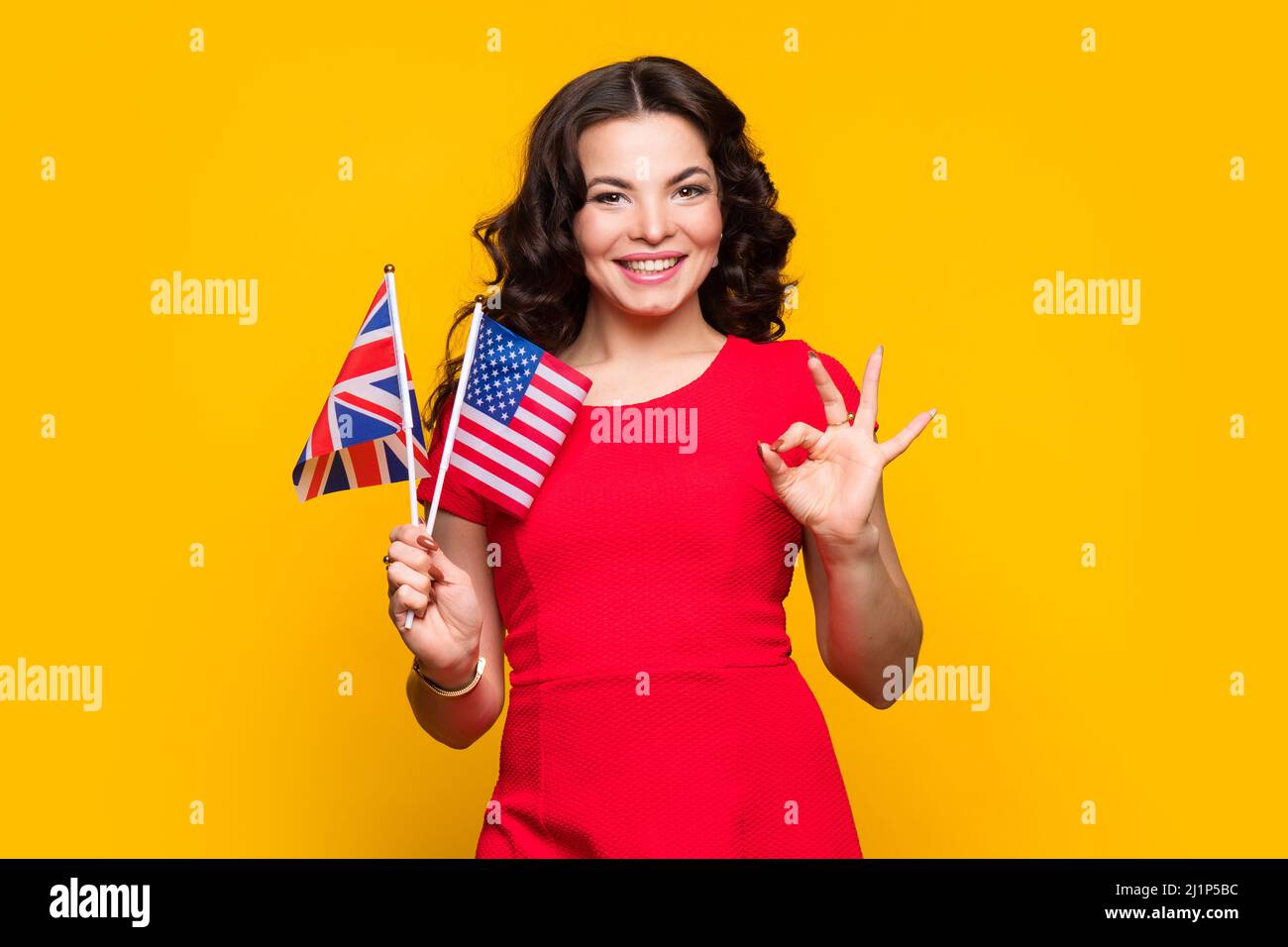 Girl union jack dress hi-res stock photography and images - Alamy