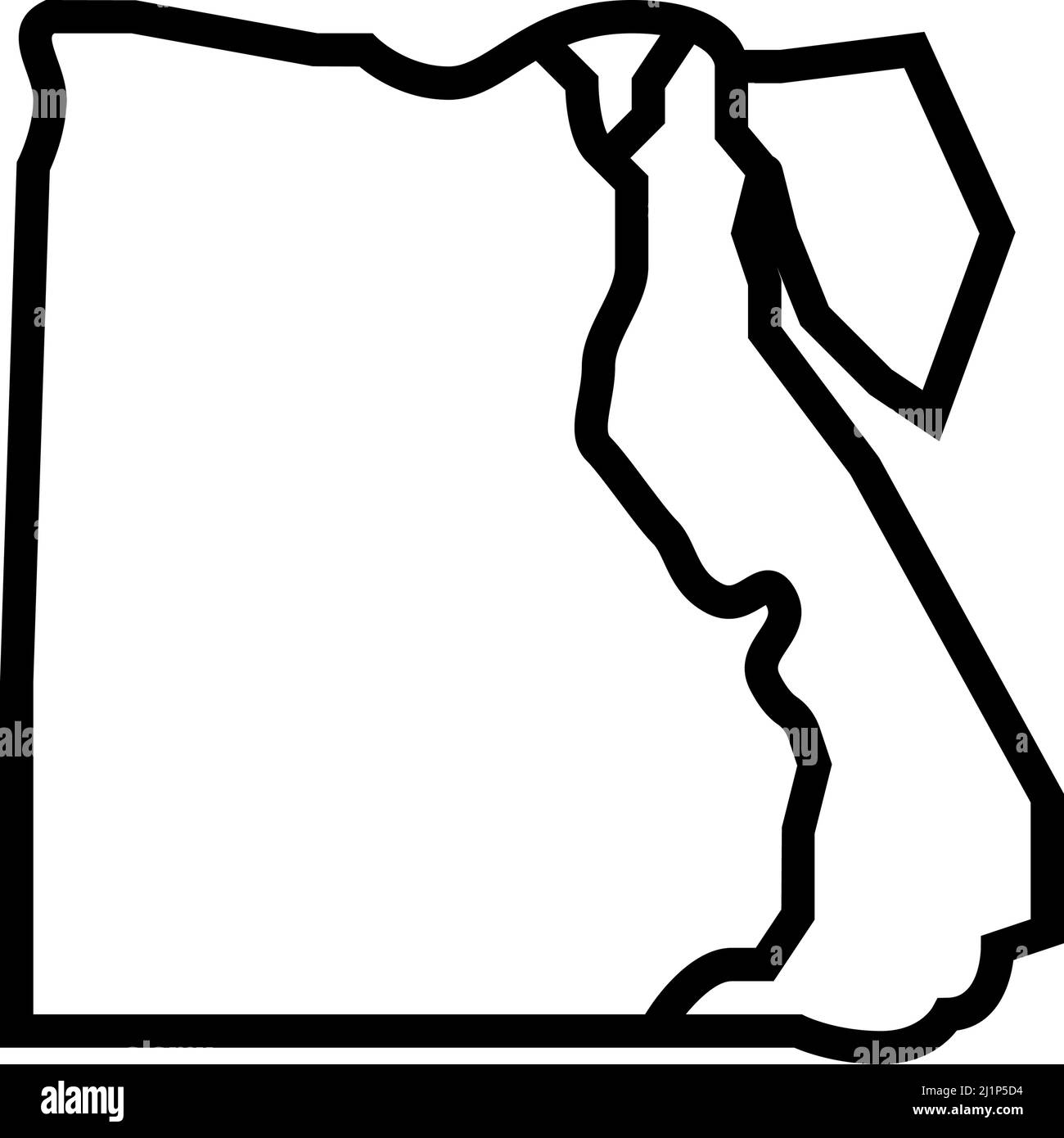 egypt map line icon vector illustration Stock Vector Image & Art - Alamy