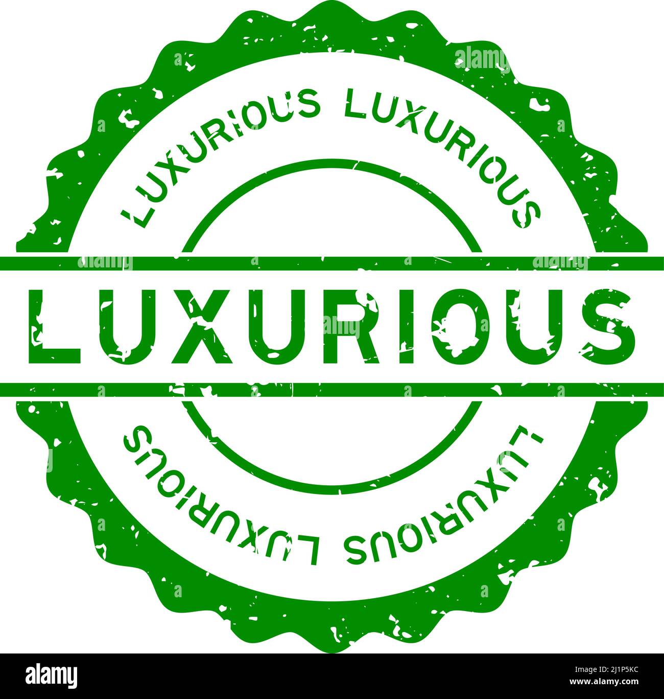 Grunge green luxurious word round rubber seal stamp on white background Stock Vector Image & Art ...