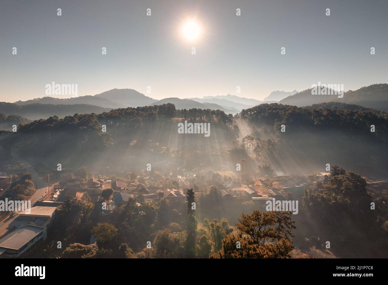 Aerial drone tropical mountain range hi-res stock photography and ...