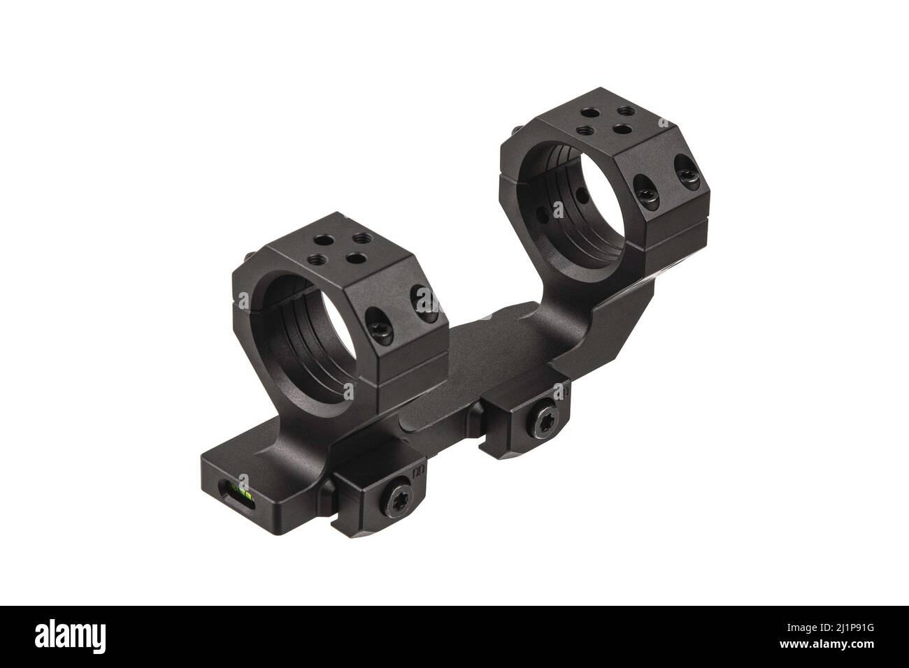 Quick disconnect mount made for holding a scope on a rifle isolated on ...