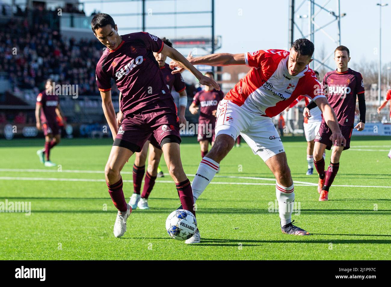 EMMEN, Stadium Oude Meerdijk, 27-03-2022 , season 2021 / 2022 , Dutch Keuken Kampioen Divisie ...