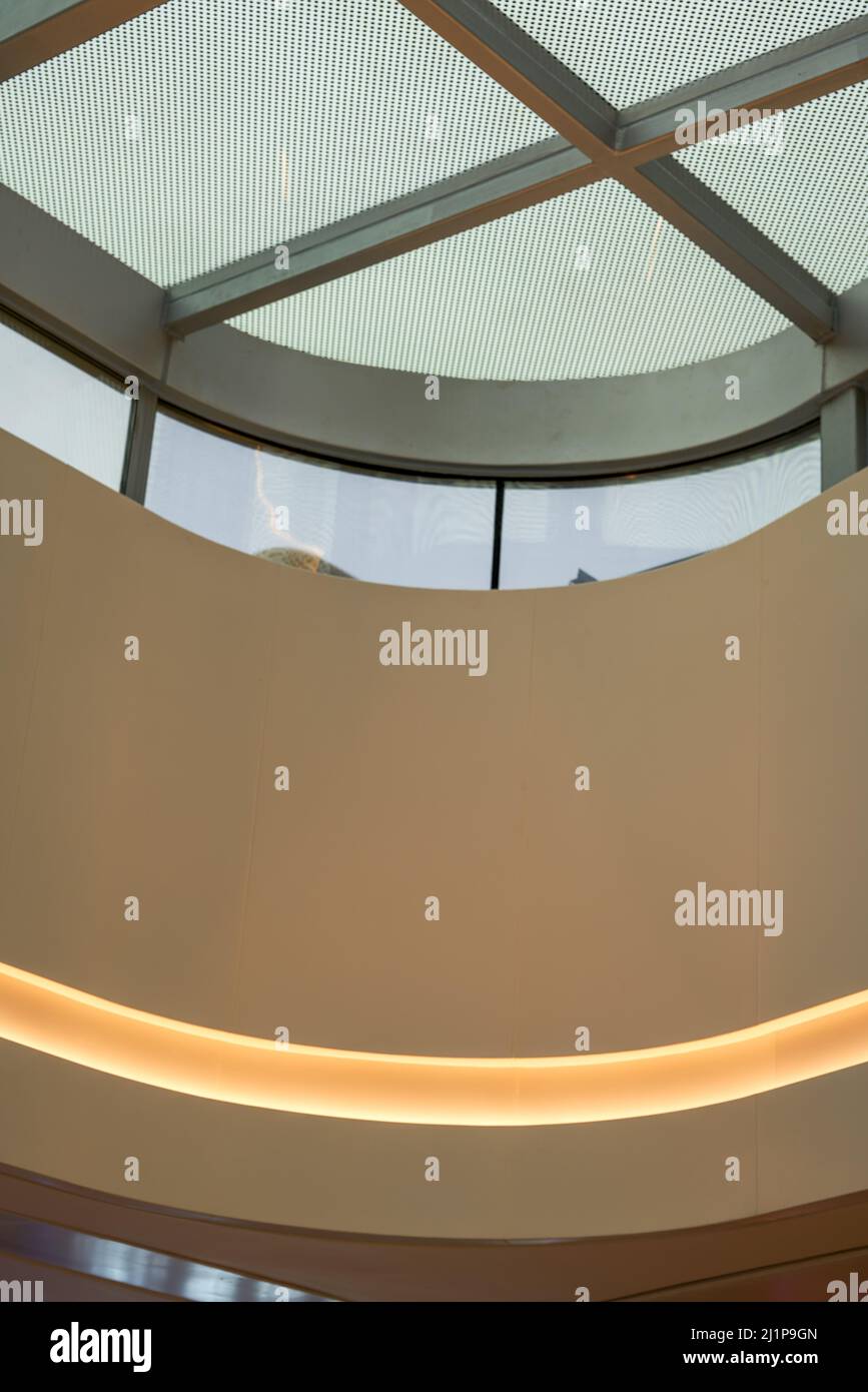 Glass skylight ceiling in city mall Stock Photo - Alamy