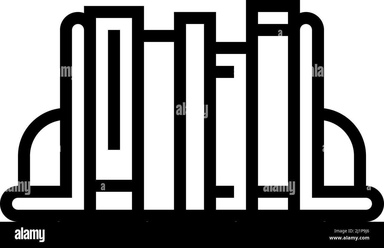 bookends decoration line icon vector illustration Stock Vector Image ...