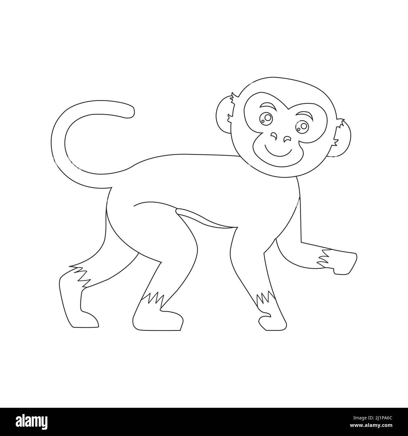 Chimpanzee Drawing For Kids