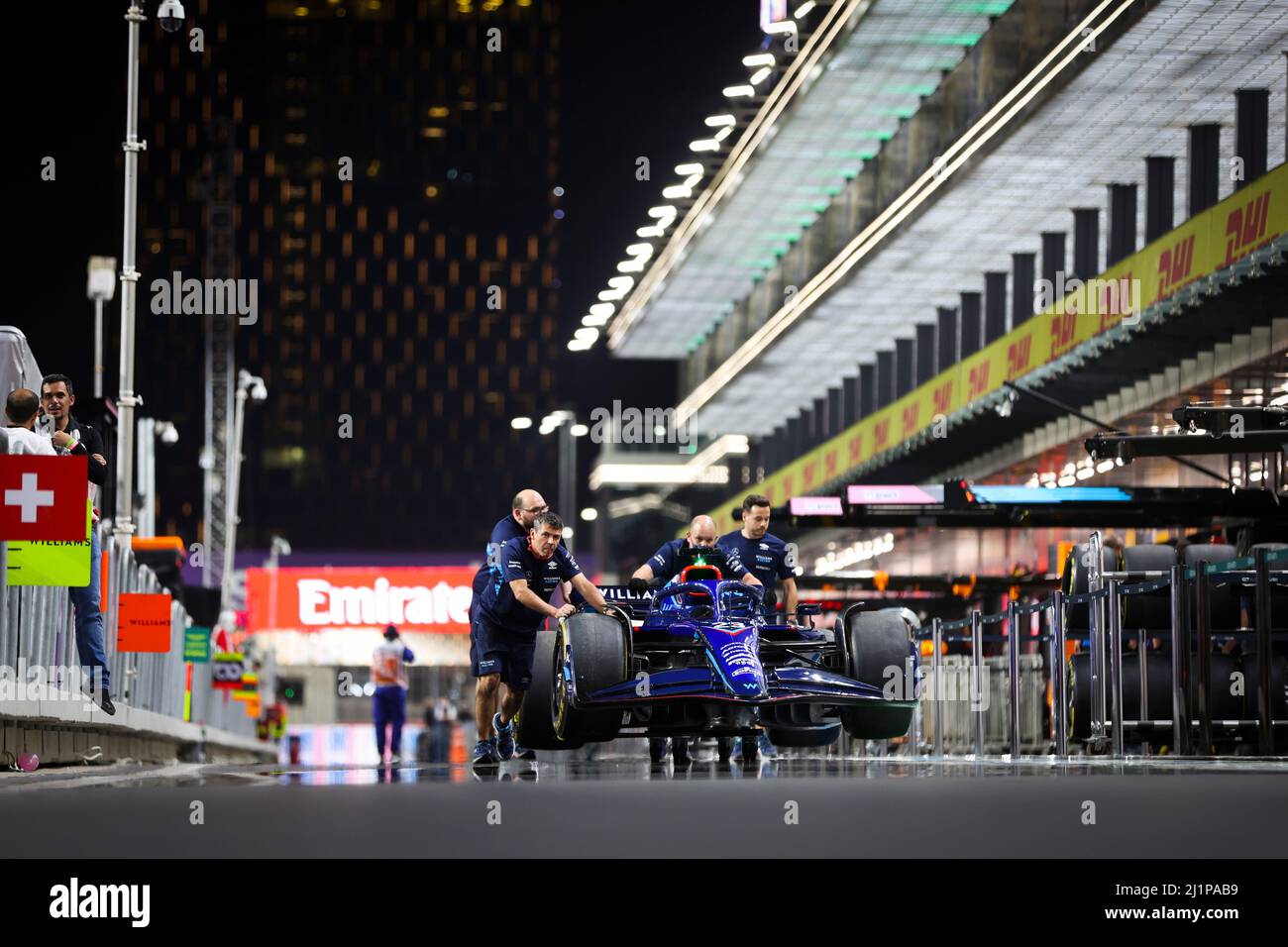 Williams Racing team, F1 Grand Prix of Saudi Arabia at Jeddah Corniche ...