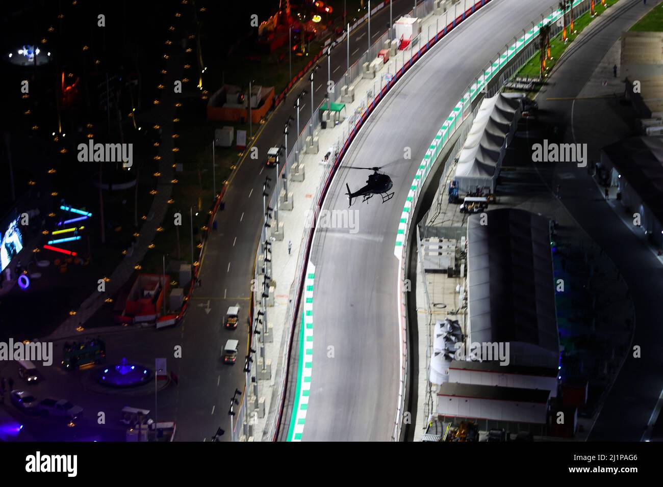General view, F1 Grand Prix of Saudi Arabia at Jeddah Corniche Circuit ...