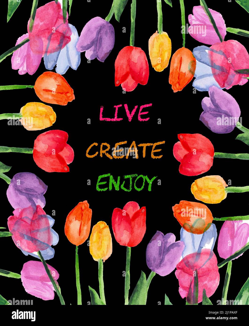 Live create enjoy hi-res stock photography and images - Alamy