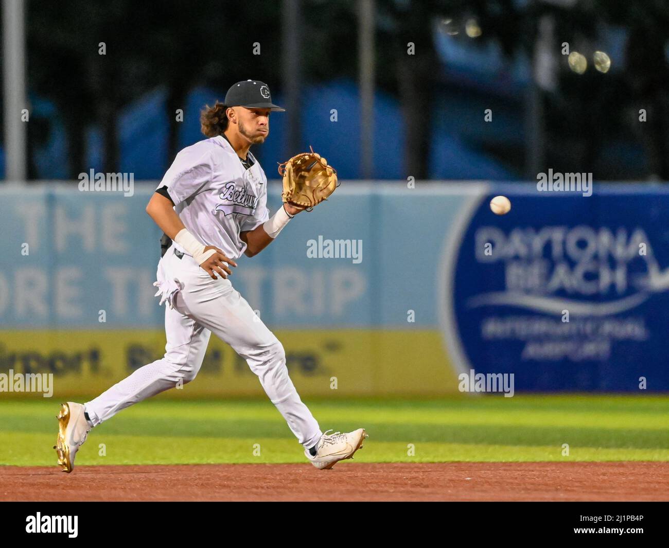 March 26, 2022 - Daytona Beach, FL, U.S: Bethune Cookman infielder ...