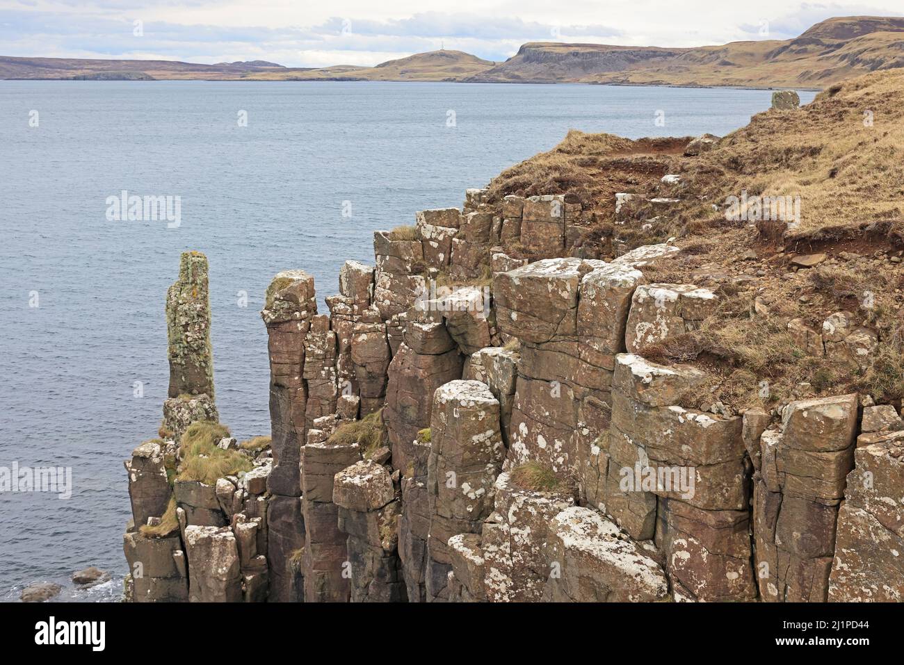 Basalt Columns at Camas Mor Isle of Skye Scotland Stock Photo - Alamy