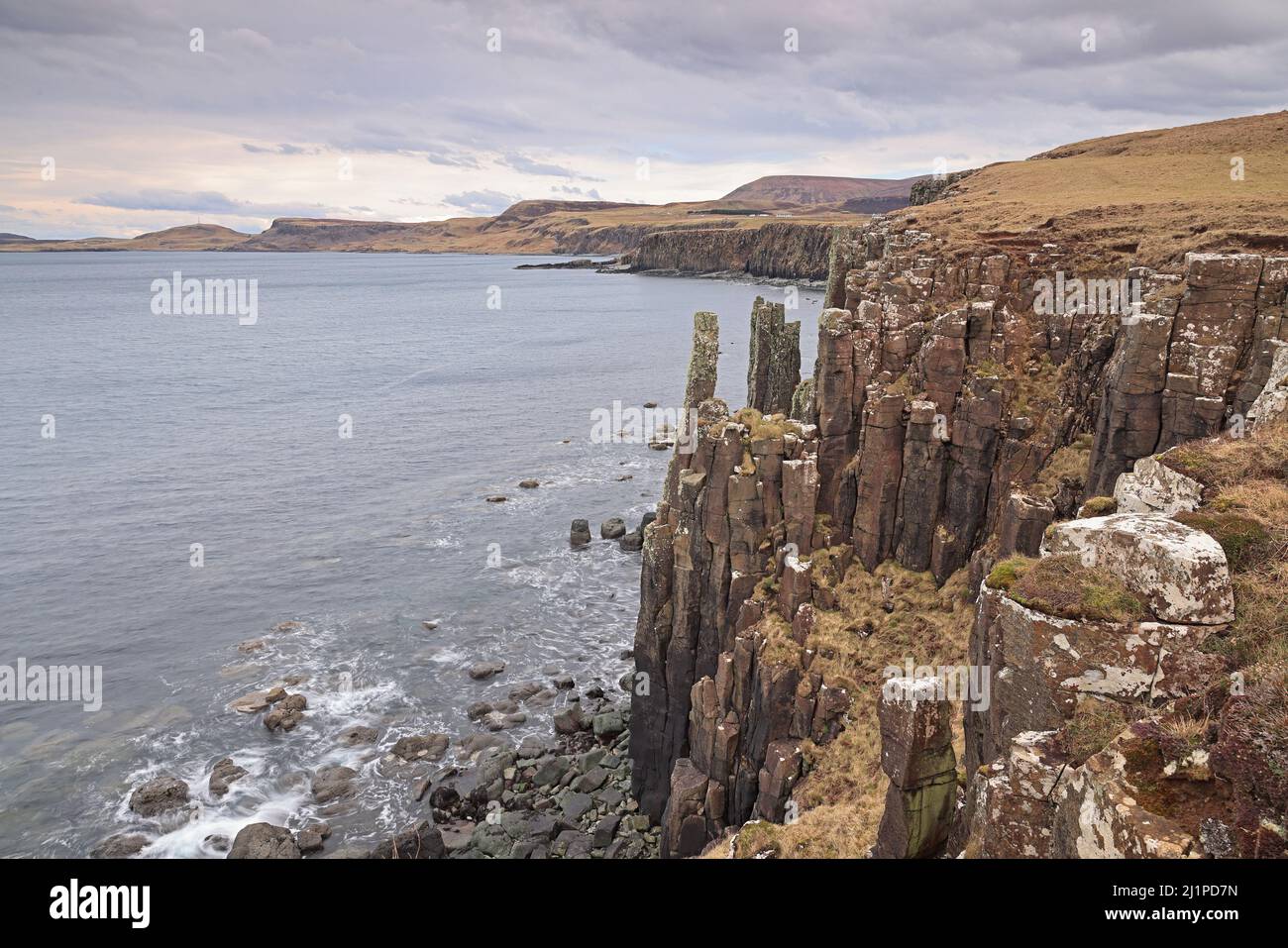 Basalt Columns at Camas Mor Isle of Skye Scotland Stock Photo - Alamy