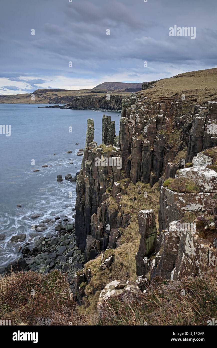 Basalt Columns at Camas Mor Isle of Skye Scotland Stock Photo - Alamy