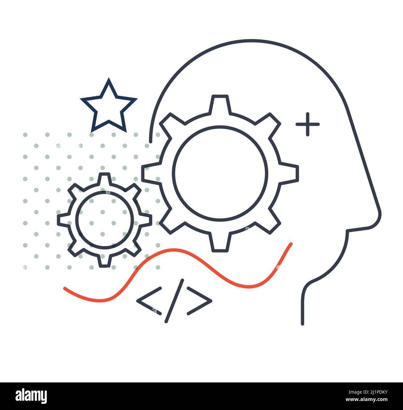 Brain working Cut Out Stock Images & Pictures - Alamy