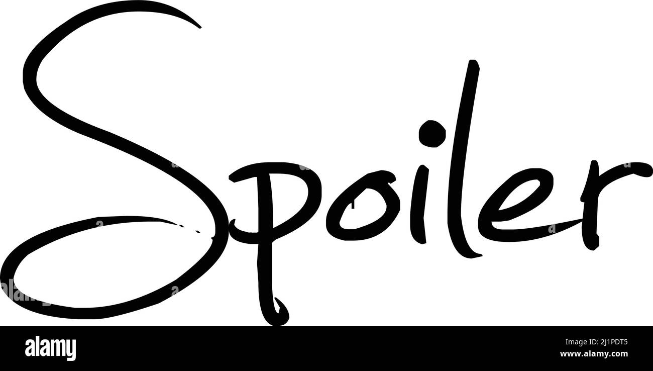 Spoiler text sign illustration on whithe background Stock Vector Image ...