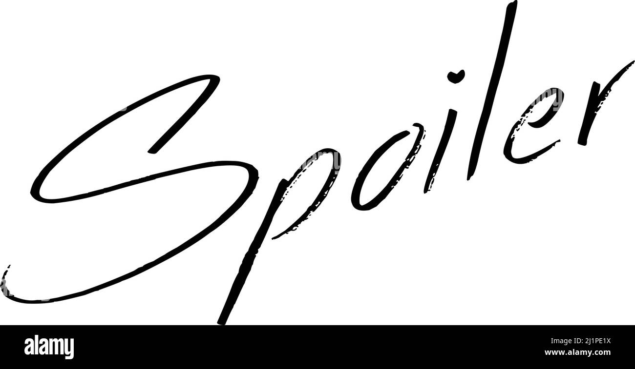 Spoiler text sign illustration on whithe background Stock Vector Image ...