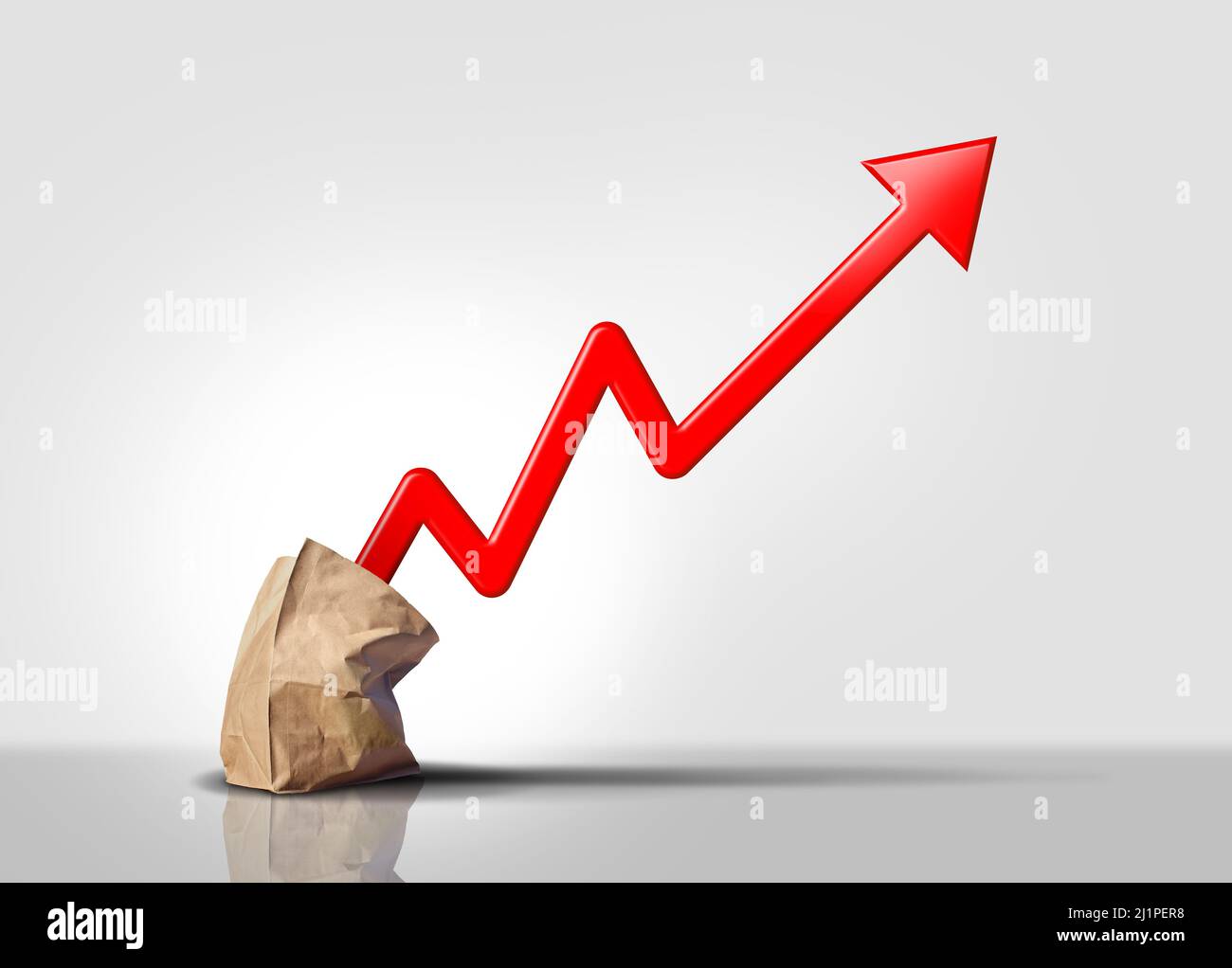 Rising consumer prices and food cost or grocery price surging costs of ...