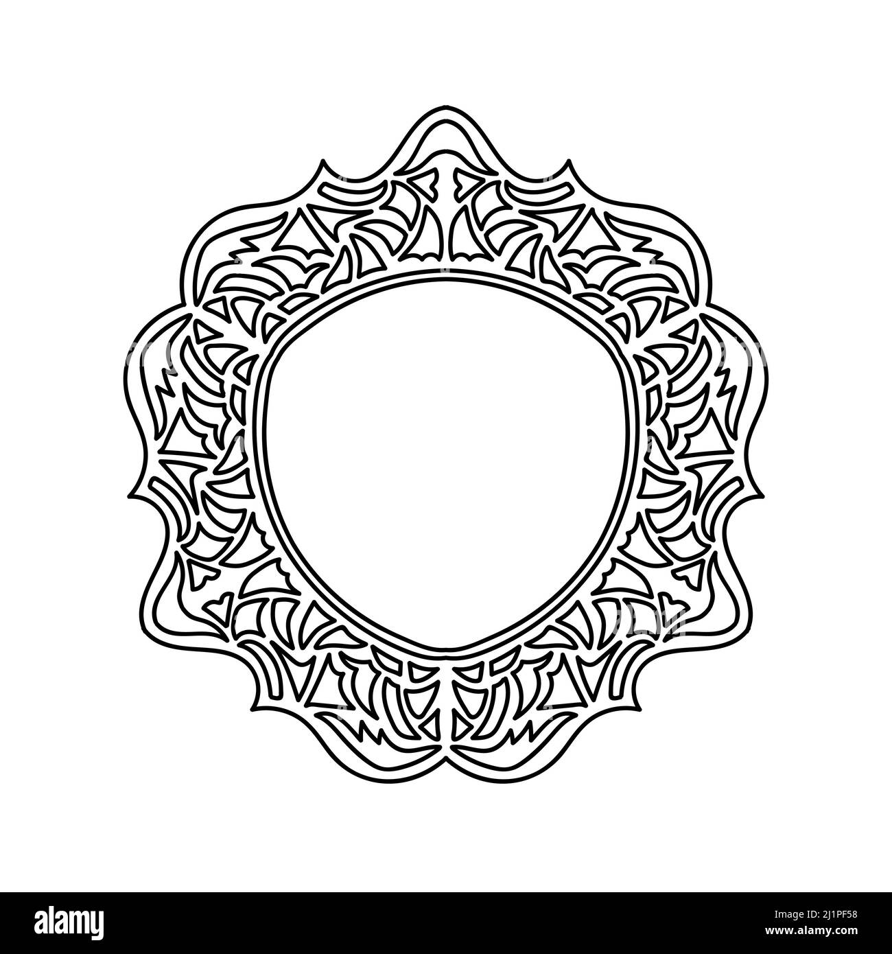 Abstract ethnic round ornamental hi-res stock photography and images ...
