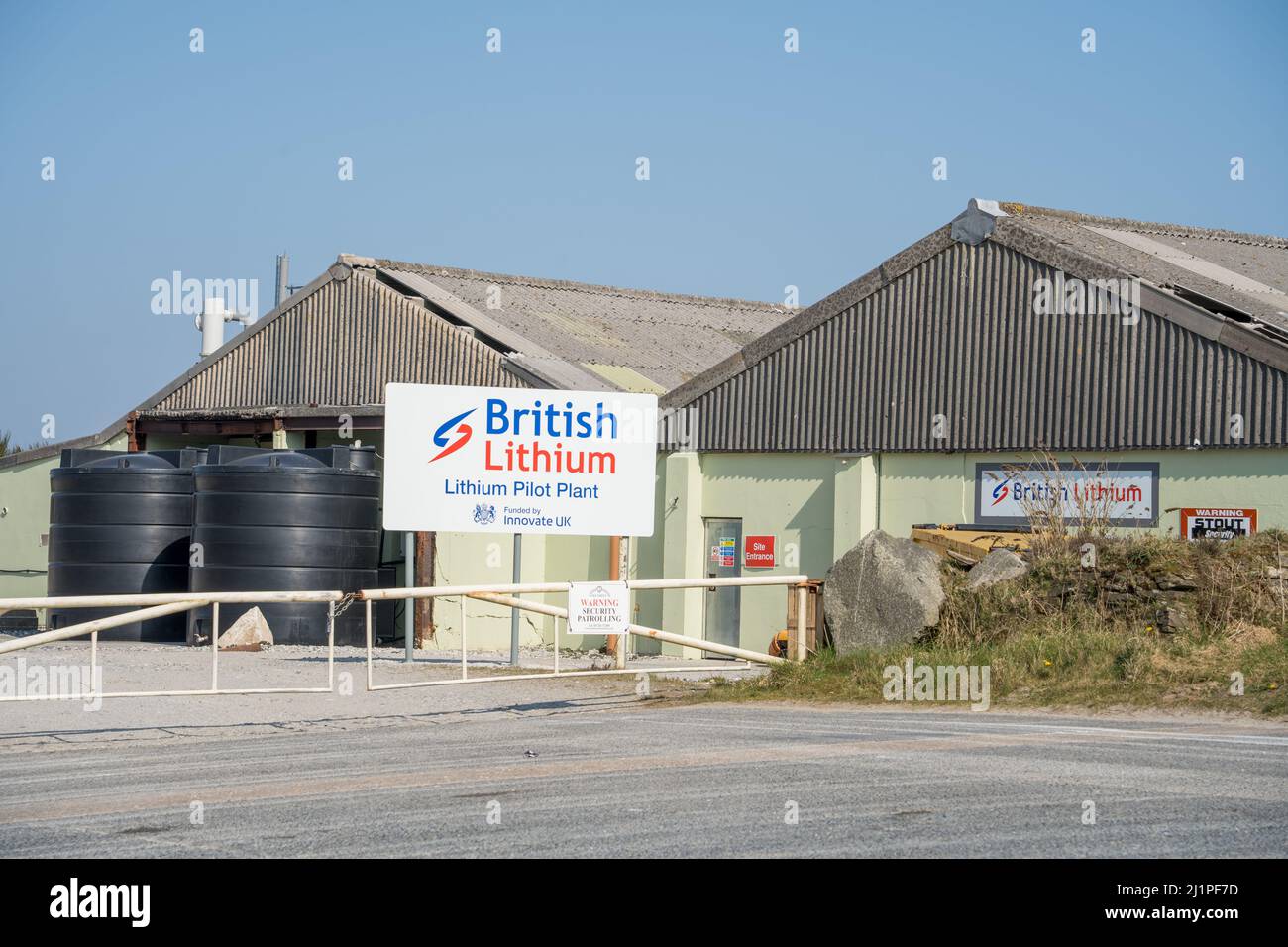 British Lithium, in St Austell, Cornwall, UK, a pilot plant with the ...