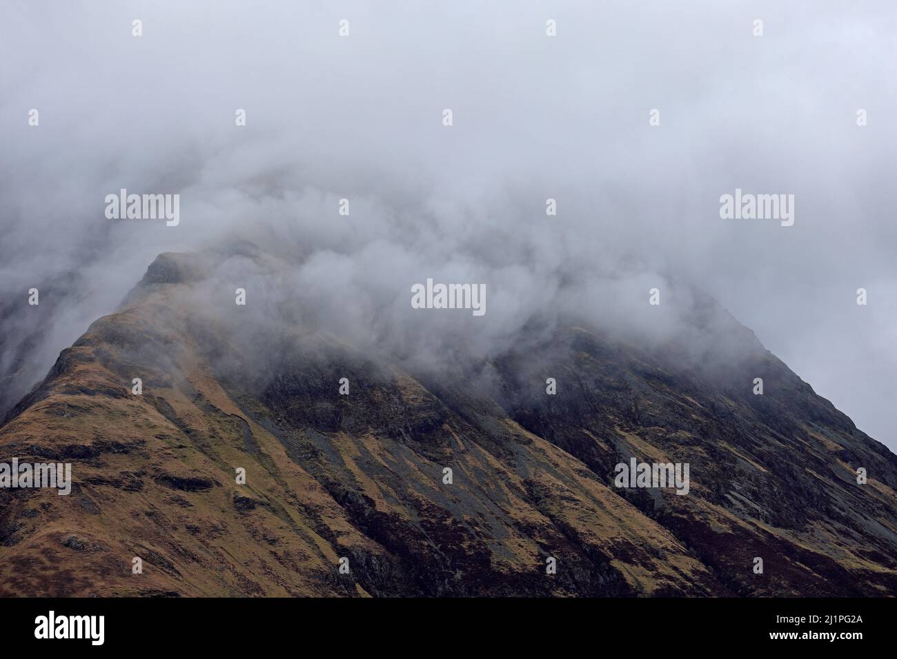 Clouds over the Torrin Hills on the Isle of Skye Scotland UK Stock ...