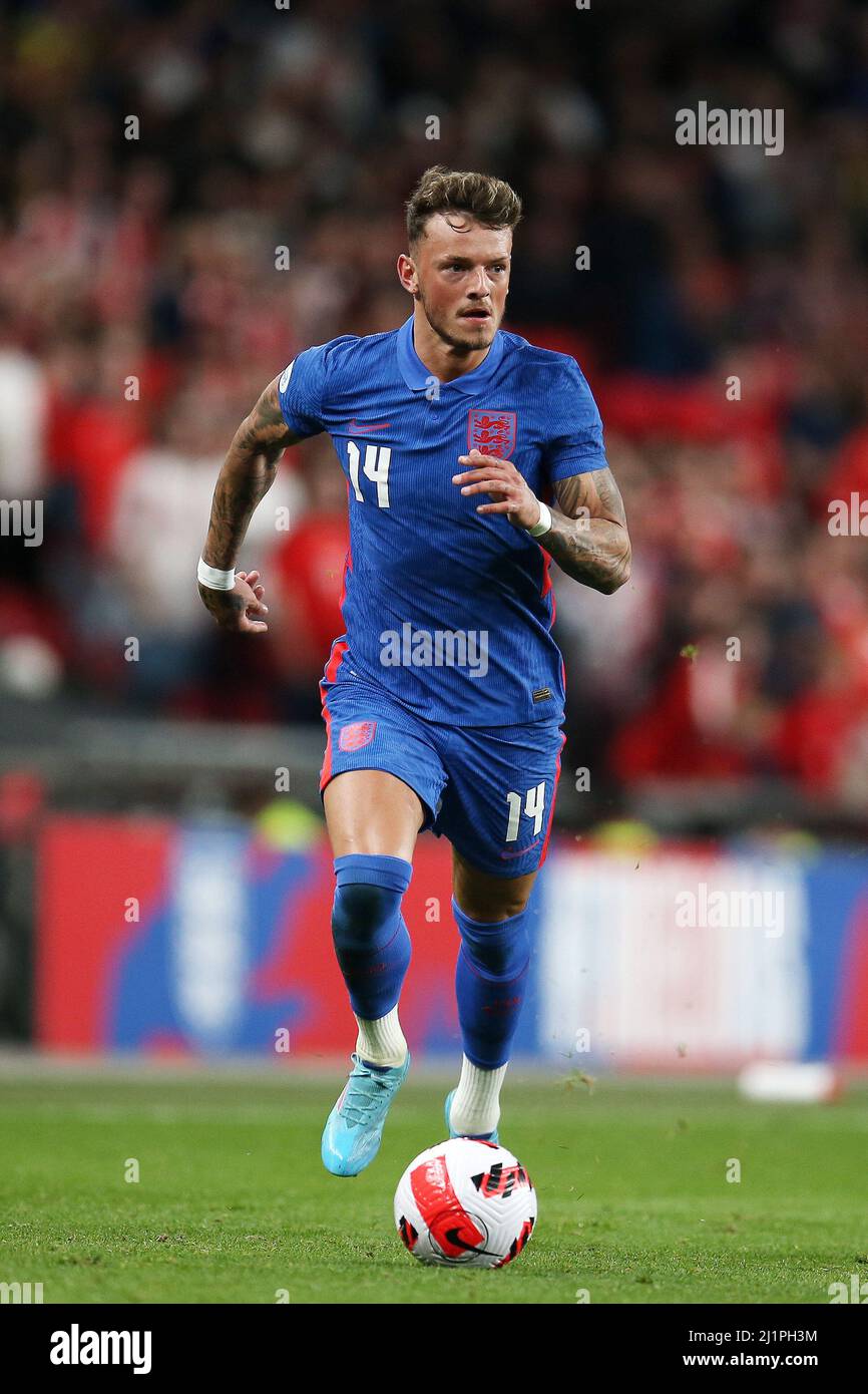 London, UK. 26th Mar, 2022. Ben White of England in action. England v ...