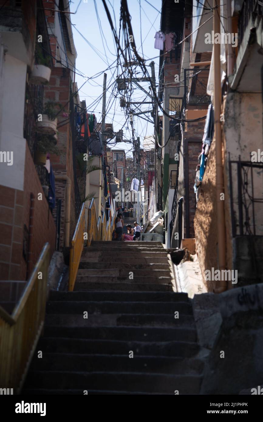The Barrio Pablo Escobar built in Medellin, Colombia Stock Photo - Alamy