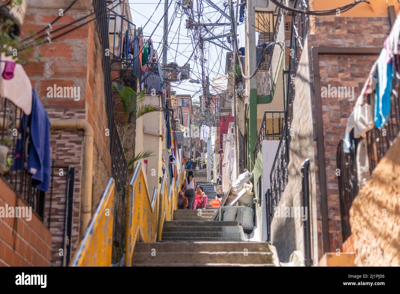 The Barrio Pablo Escobar built in Medellin, Colombia Stock Photo - Alamy