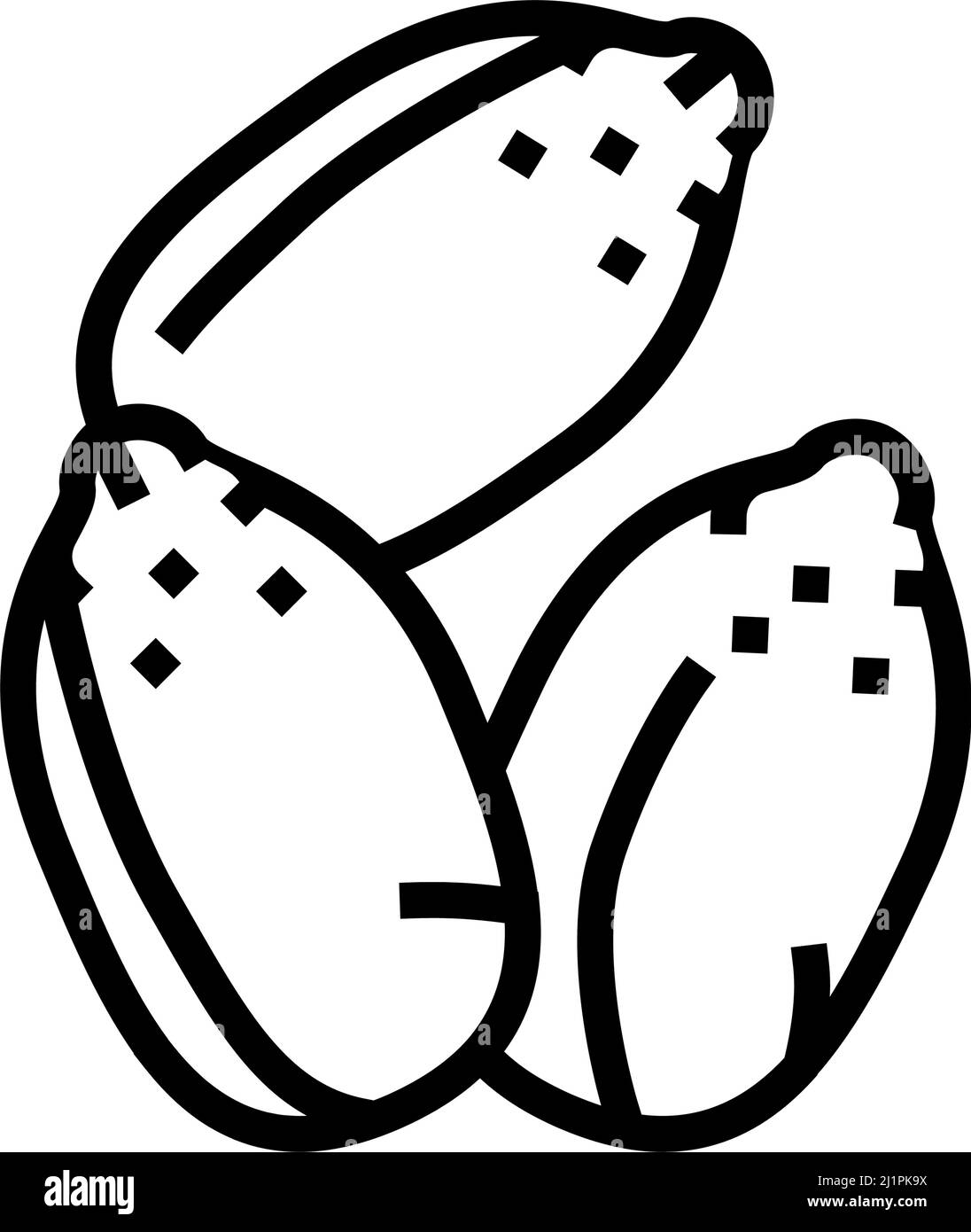 hemp seed line icon vector illustration Stock Vector Image & Art - Alamy