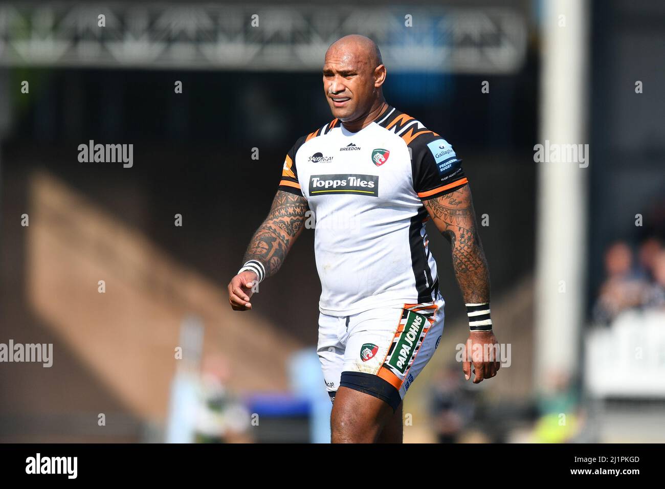 Nemani Nadolo of Leicester Tigers during the Gallagher Premiership ...