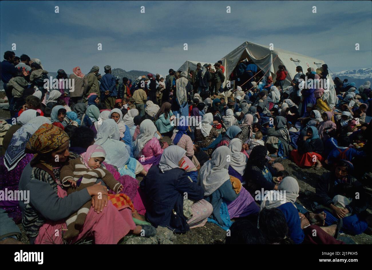 Kurdish Refugees at Isik Veren Mountain in Turkey Stock Photo - Alamy