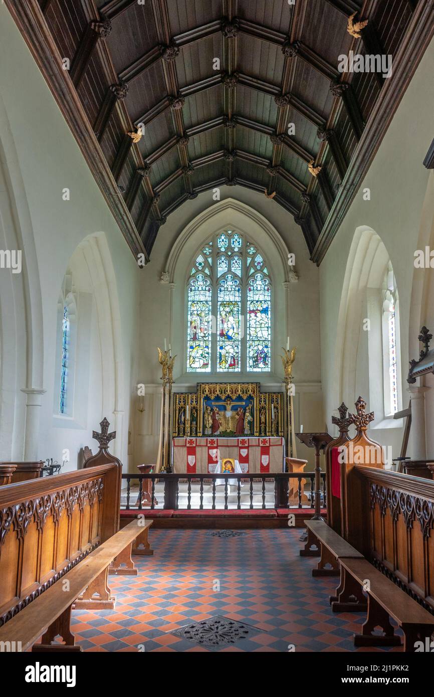 England, Oxfordshire, Cuddesdon church, interior Stock Photo - Alamy