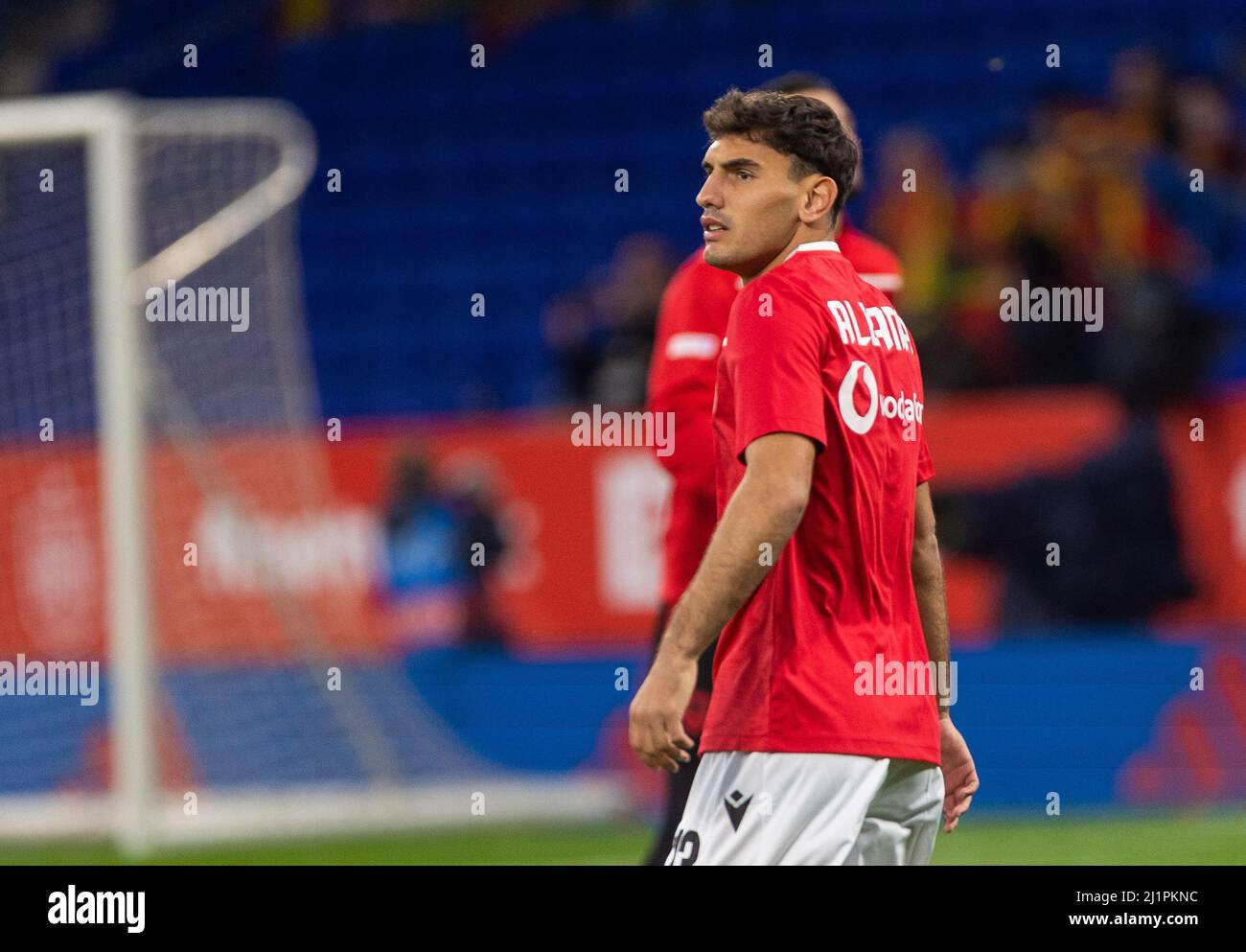 Qazim Laci of Albania warming up during the International Friendly ...
