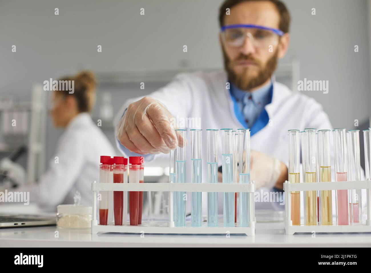 Blood analysis samples hi-res stock photography and images - Alamy