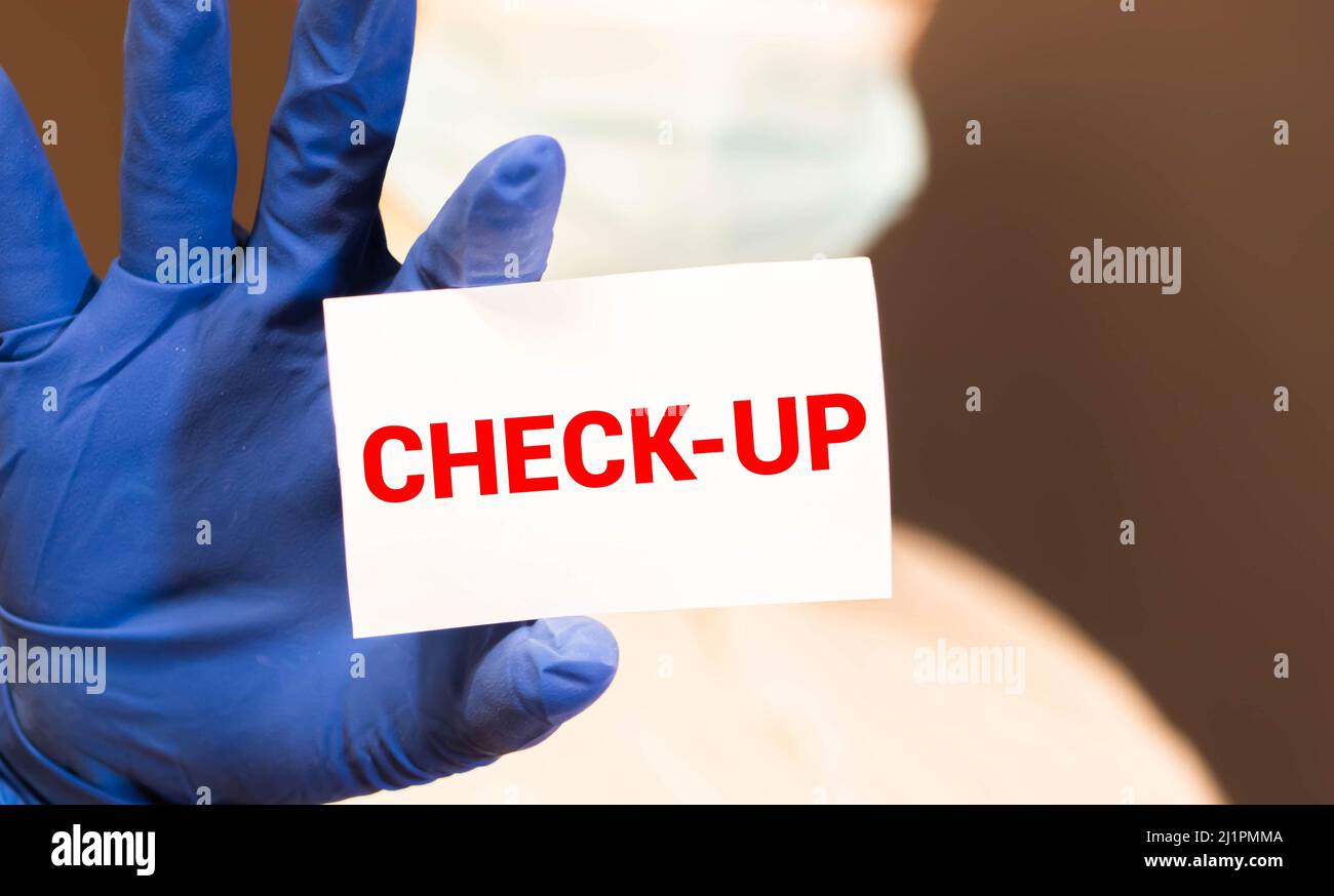 Medical check-up- doctor shows information. medical concept Stock Photo ...
