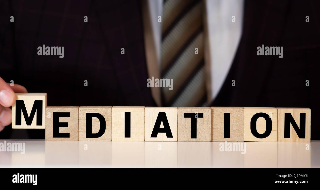 Mediation word hi-res stock photography and images - Alamy