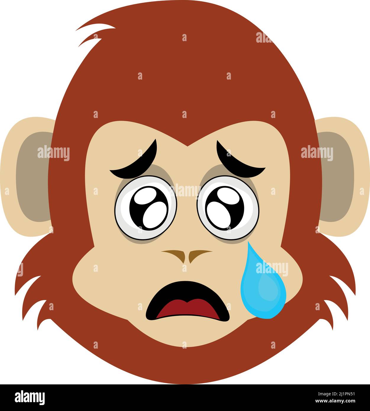 Evil Monkey Face Cartoon