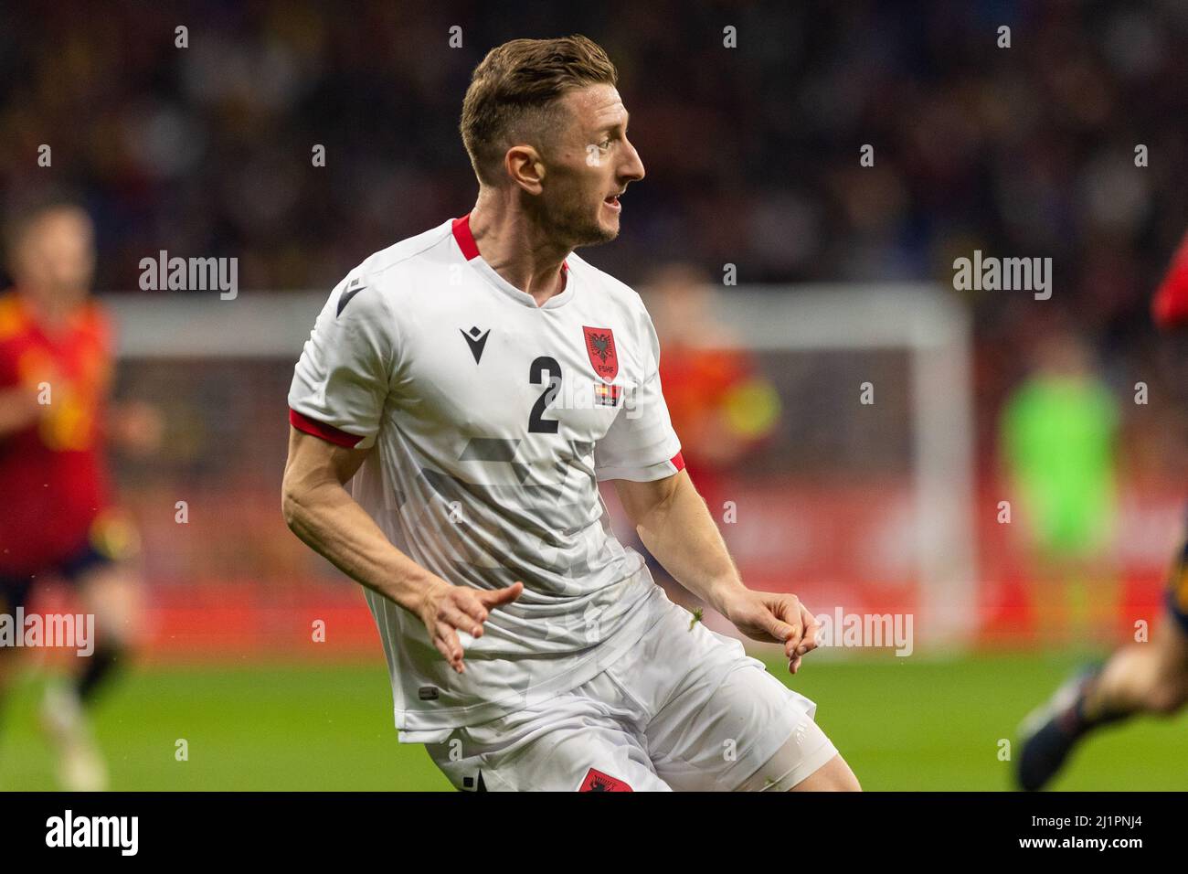 Ivan Balliu of Albania during the International Friendly football match ...