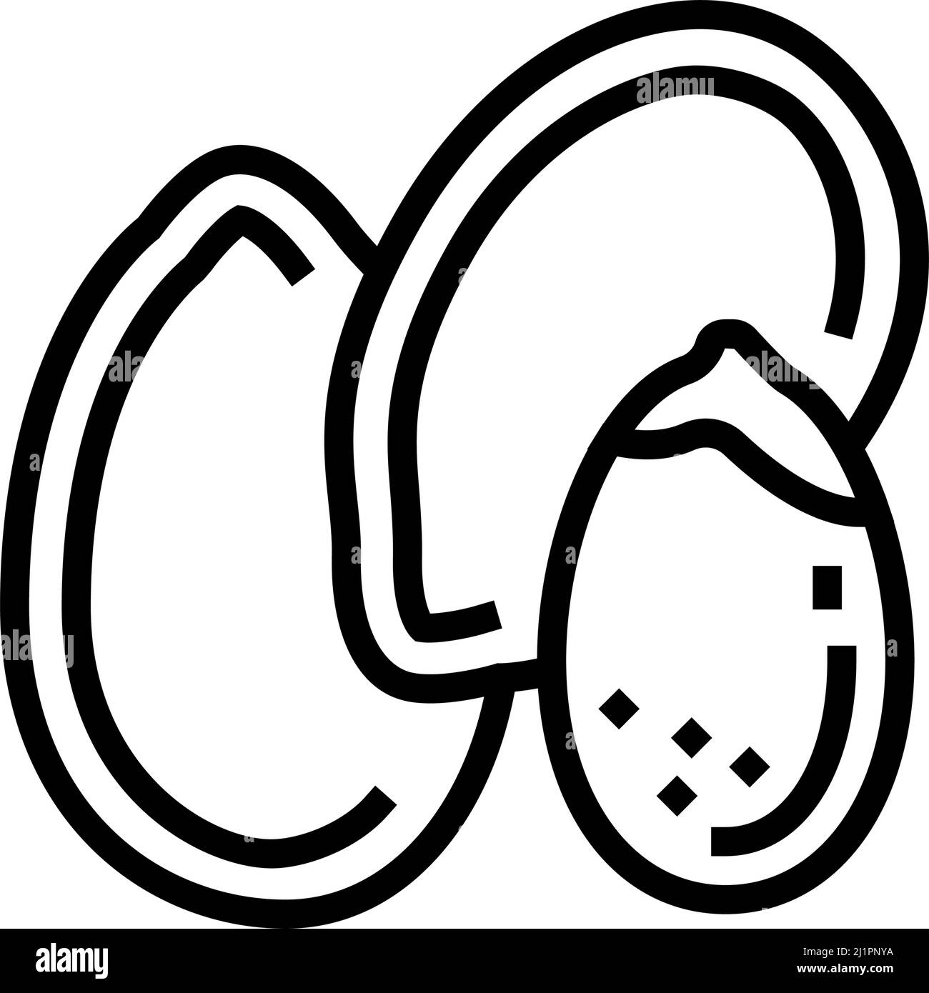 pumpkin seed line icon vector illustration Stock Vector Image & Art - Alamy