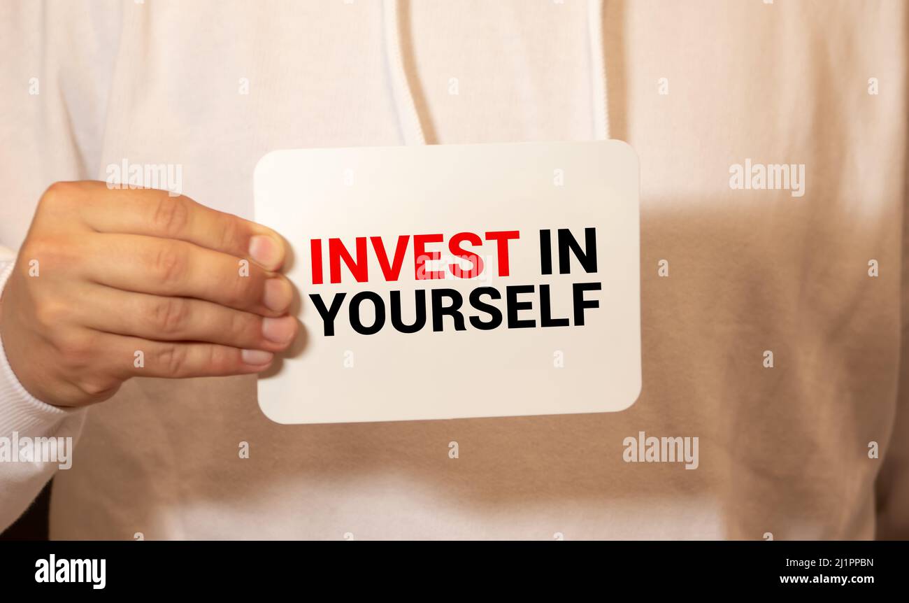 Invest in Word writing text Invest In Yourself. Business concept Stock ...