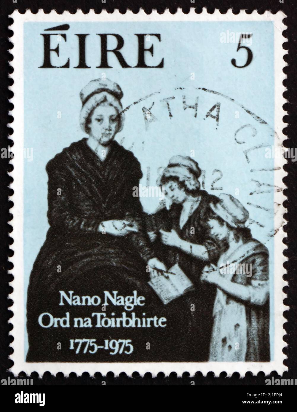 IRELAND - CIRCA 1975: a stamp printed in the Ireland shows Nano Nagle ...