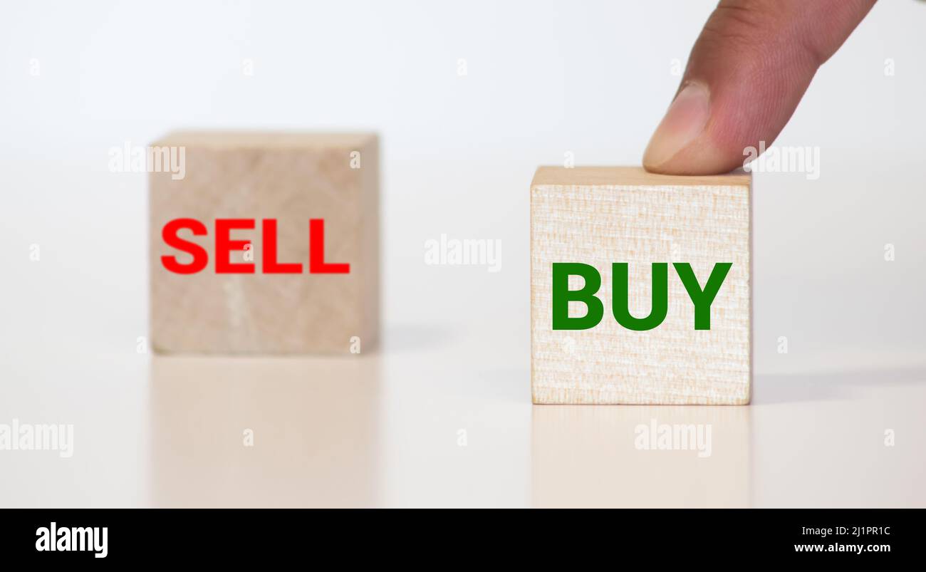Buy and sell buttons hi-res stock photography and images - Alamy