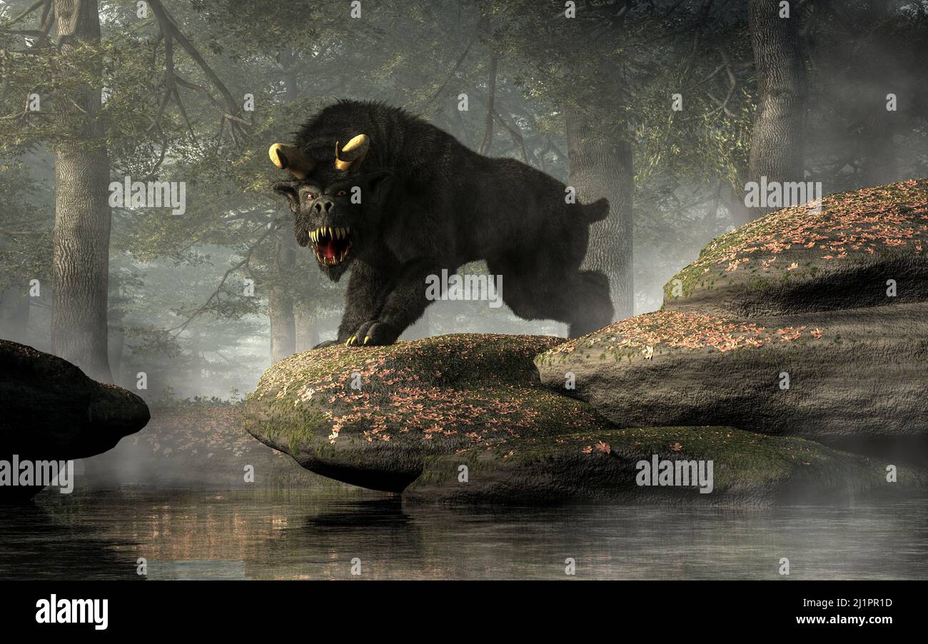 The Ozark Howler is a creature of Arkansas folklore, a cryptid that ...