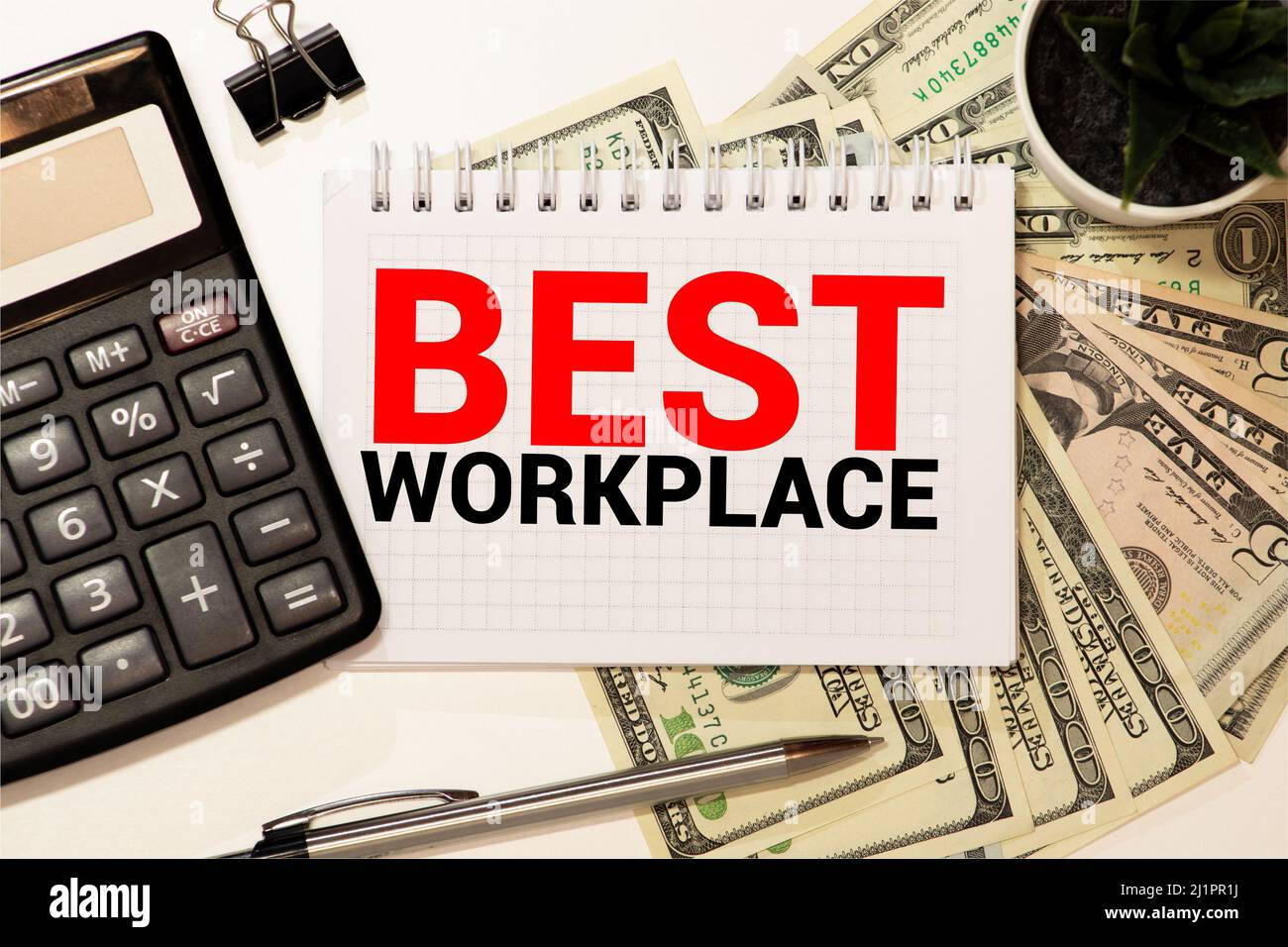 Words Best Workplace. Business concept for Ideal company to work with ...